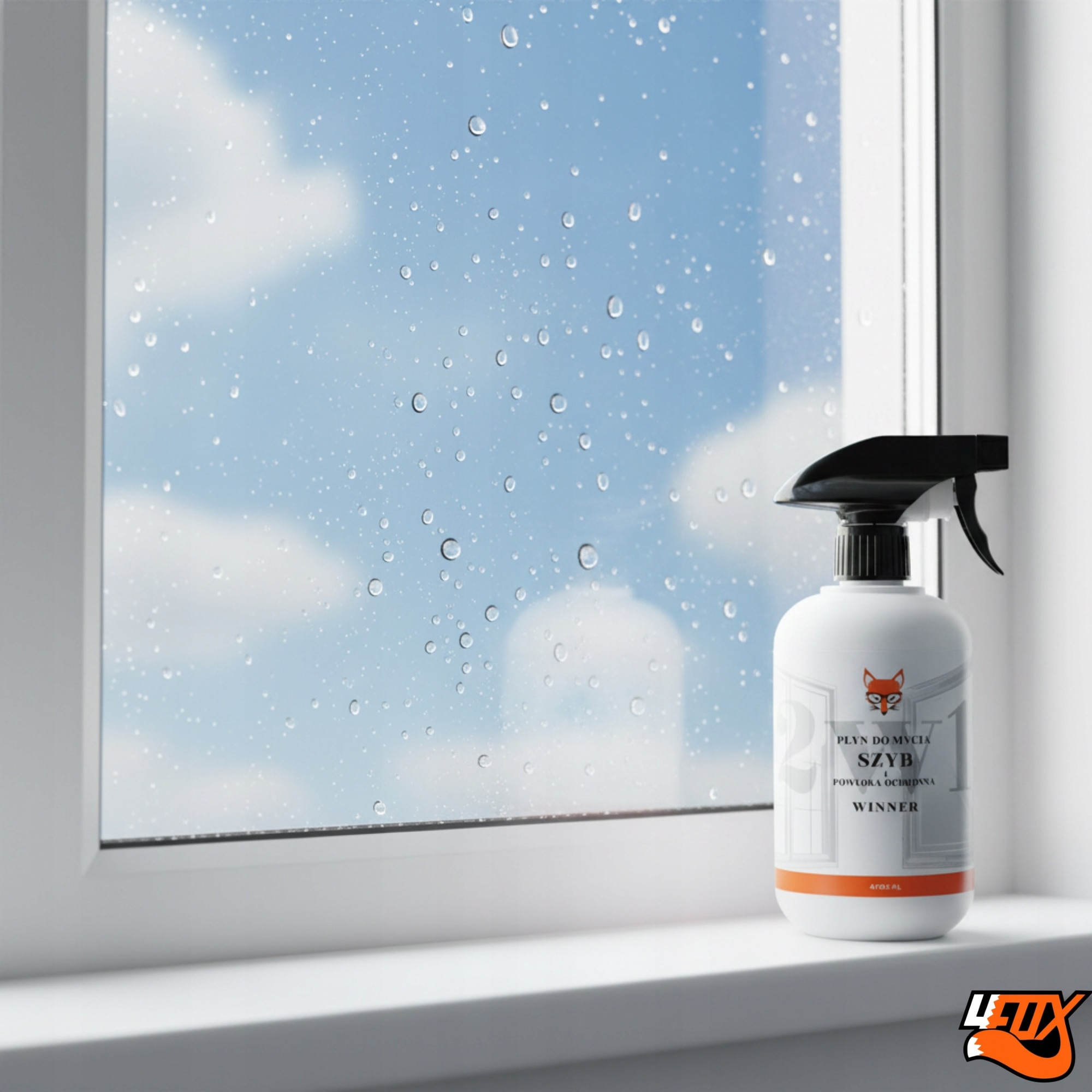 4FOX Solutie pentru geamuri si oglinzi 2in1 cu protectie hidrofoba si ...