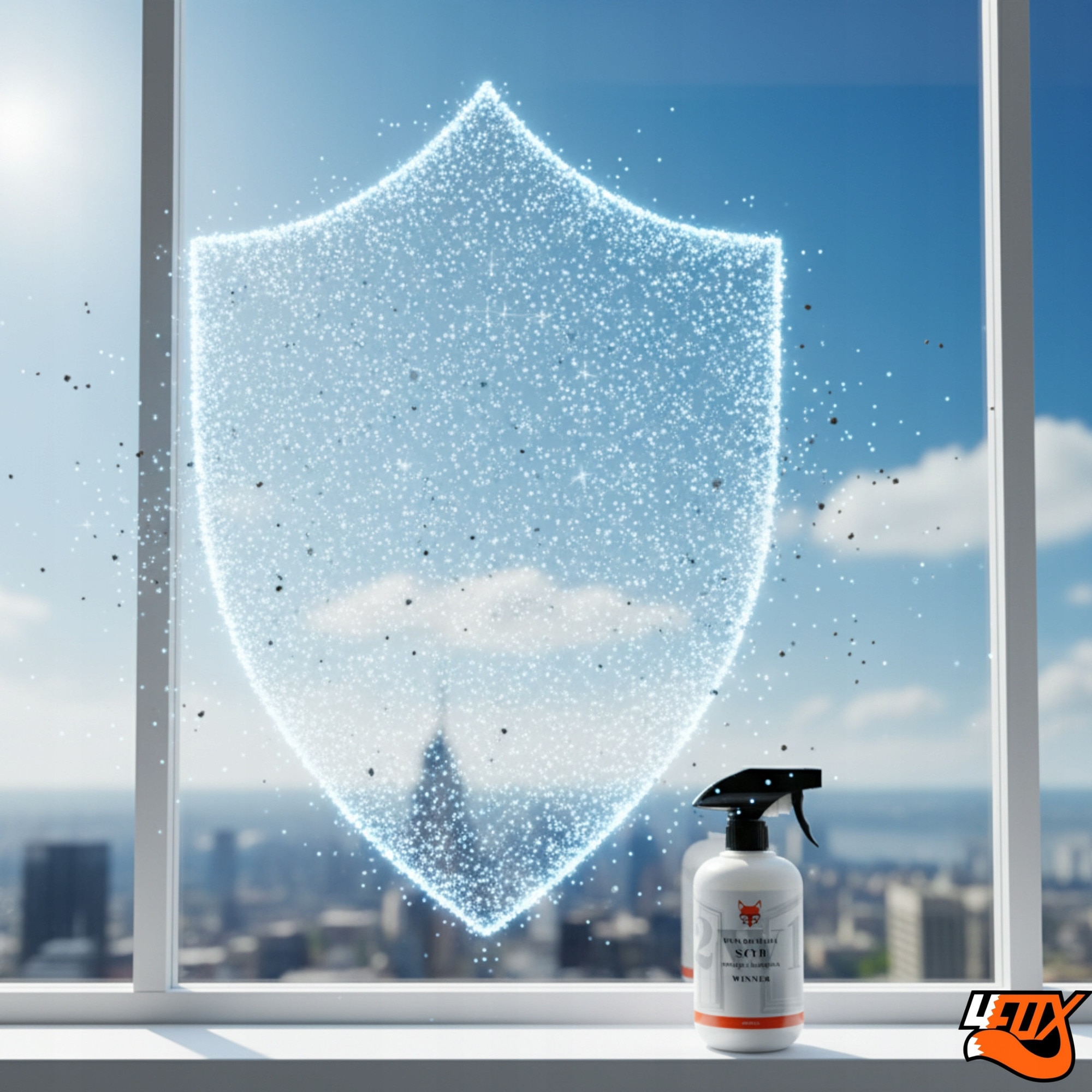 4FOX Solutie pentru geamuri si oglinzi 2in1 cu protectie hidrofoba si ...