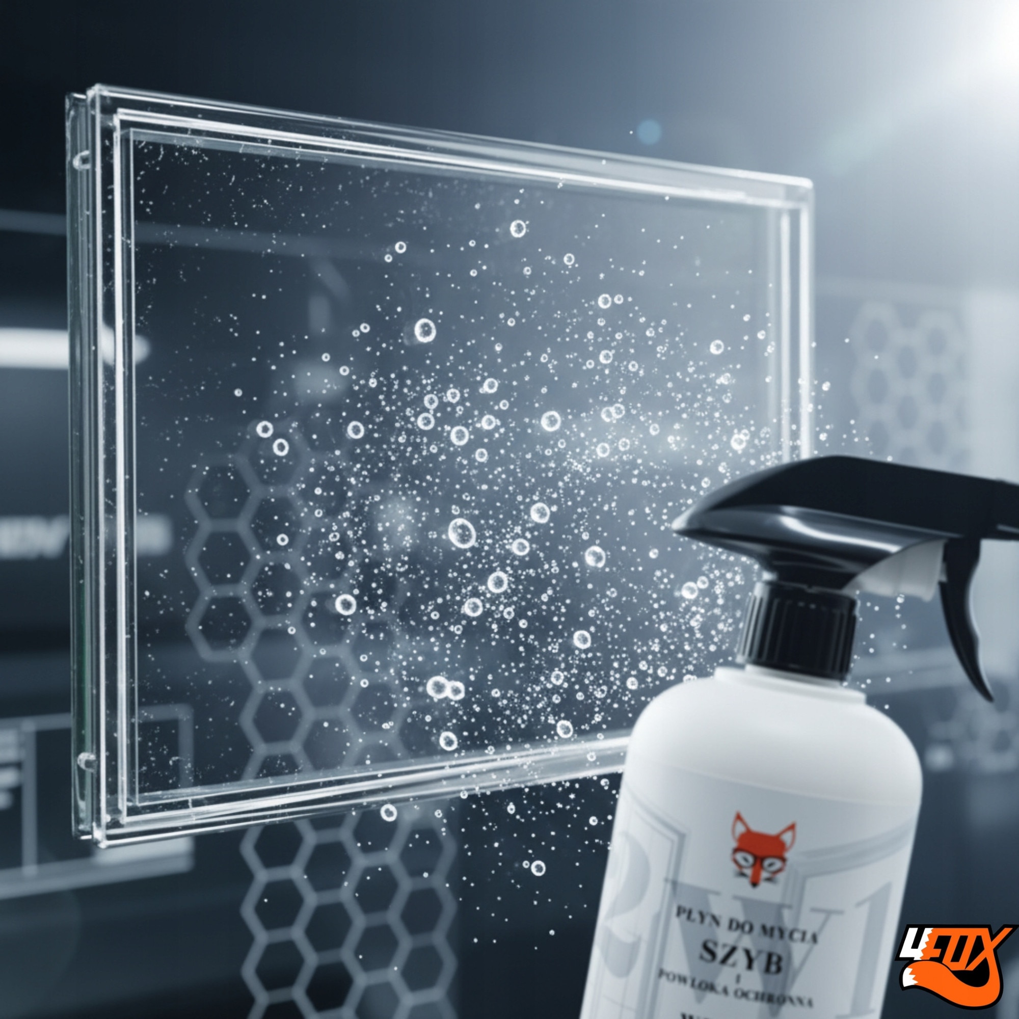 4FOX Solutie pentru geamuri si oglinzi 2in1 cu protectie hidrofoba si ...