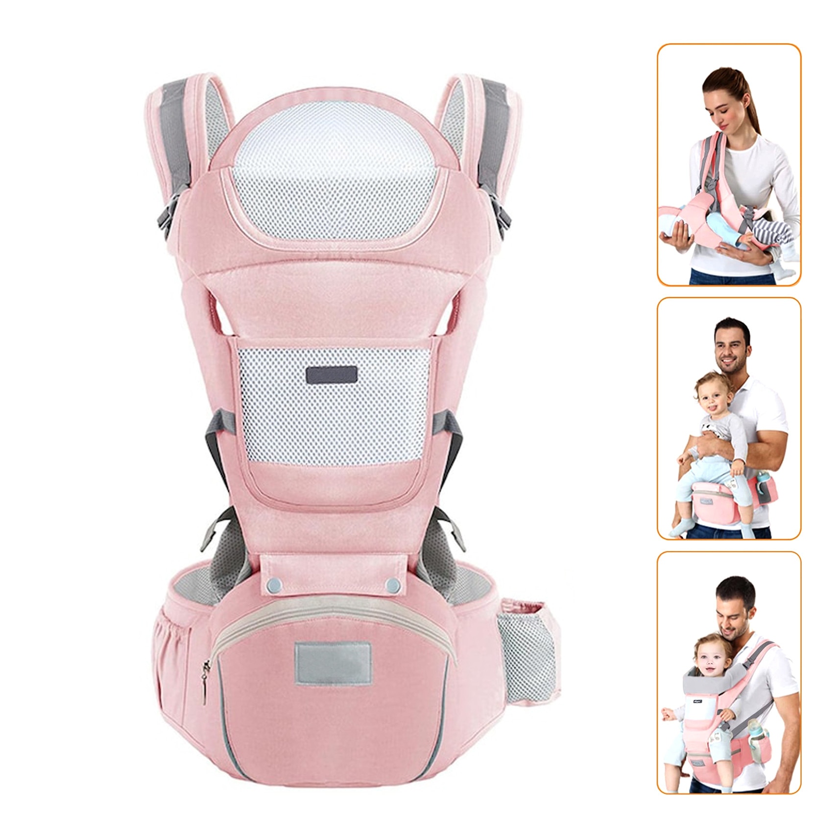 Marsupiu bebe, DONFANLIA®, Ergonomic, Multifunctional, Purtare copil in ...