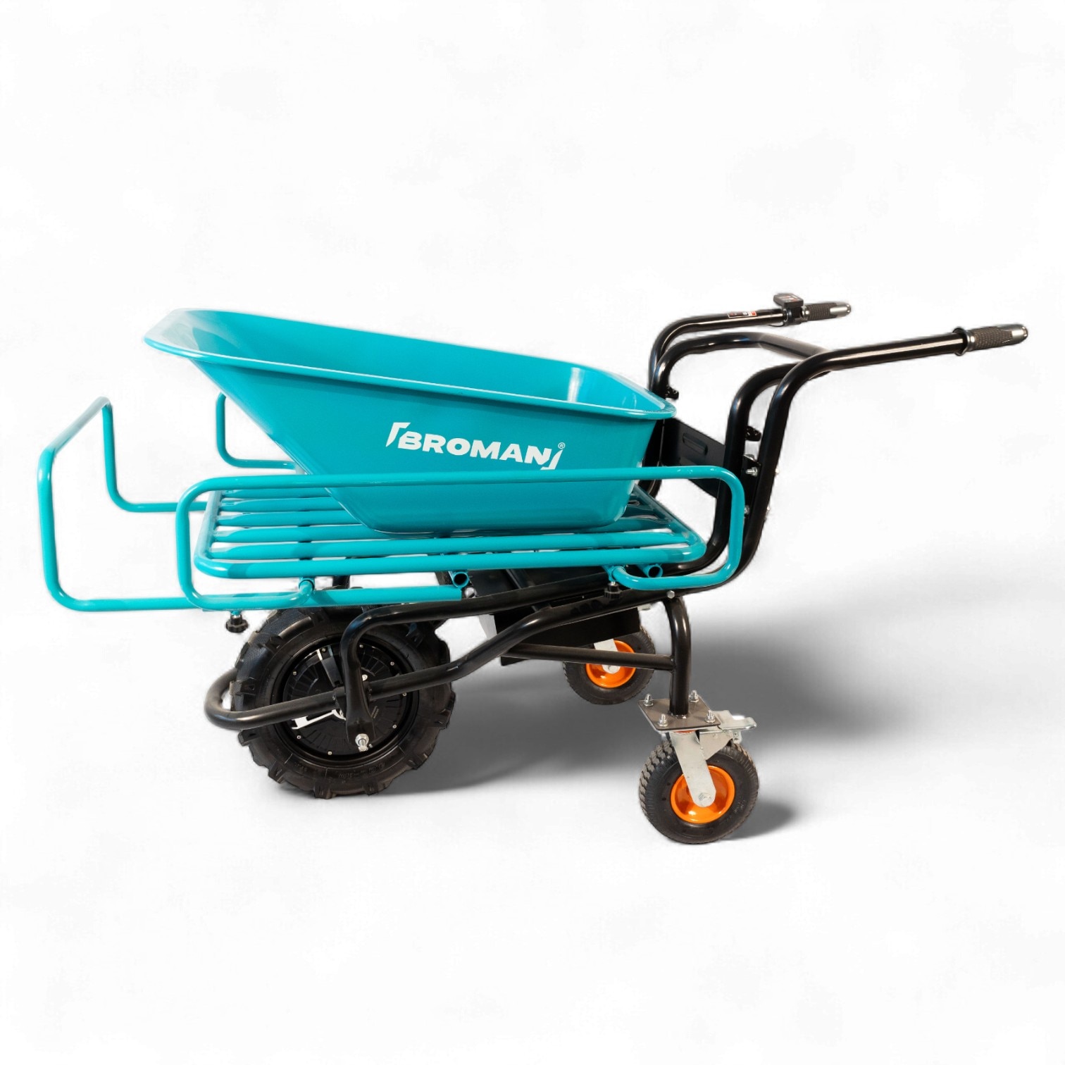 Roaba electrica Broman TRE 2 in 1, cuva basculabila, 500 W, 6 Ah ...