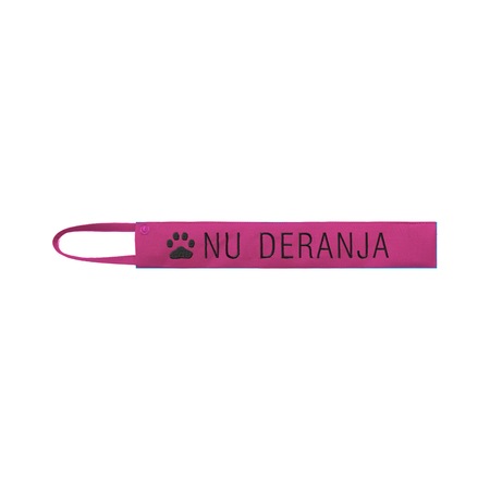 Husa pentru lesa caine, roz, 40cm, mesaj "Nu Deranja" - eMAG.ro