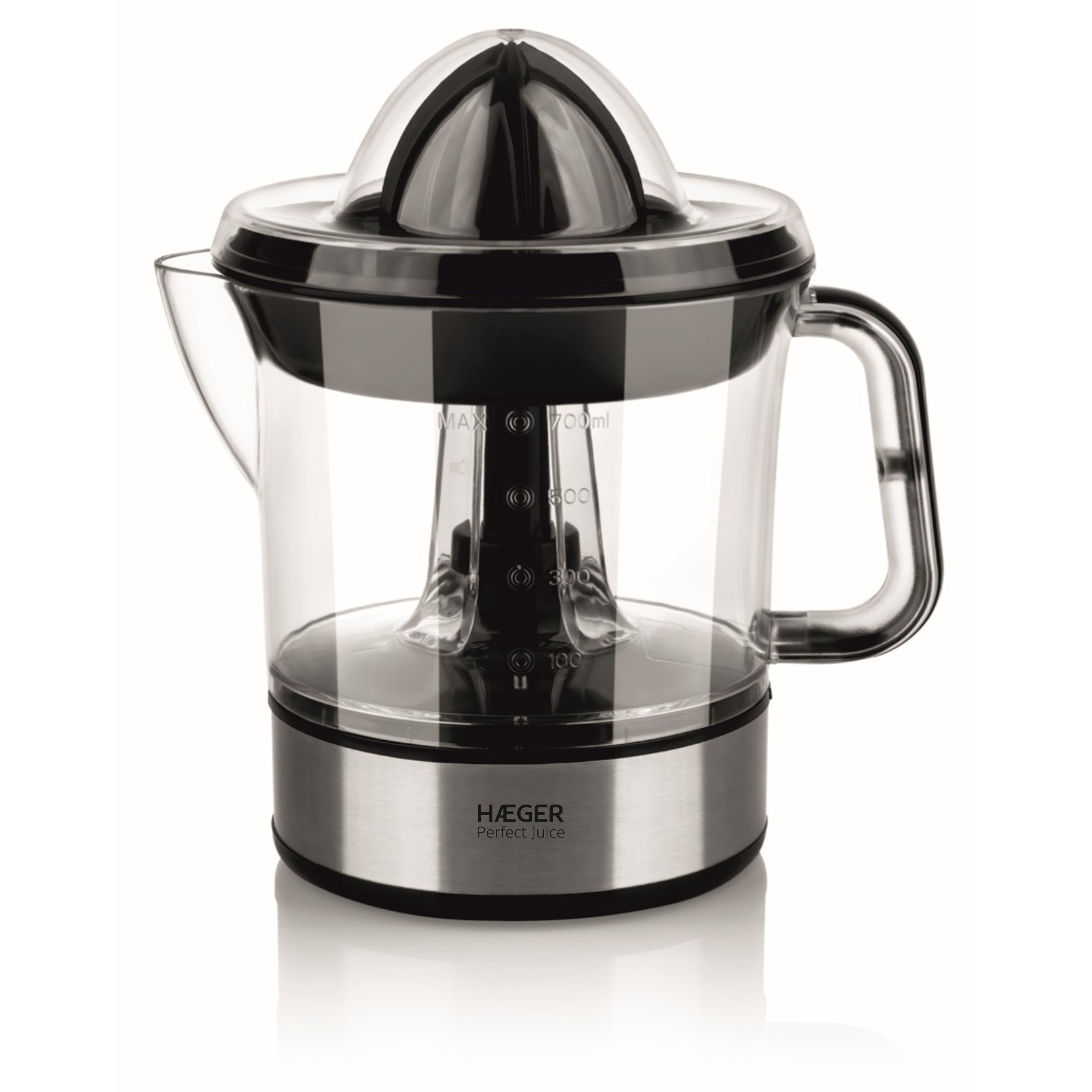 Storcator Electric Citrice HAEGER Perfect Juice Black, Recipient 0.7L ...