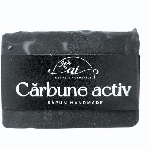 Sapun natural cu carbune activ A.I. Soaps & Cosmetics 100g, detoxifiant ...