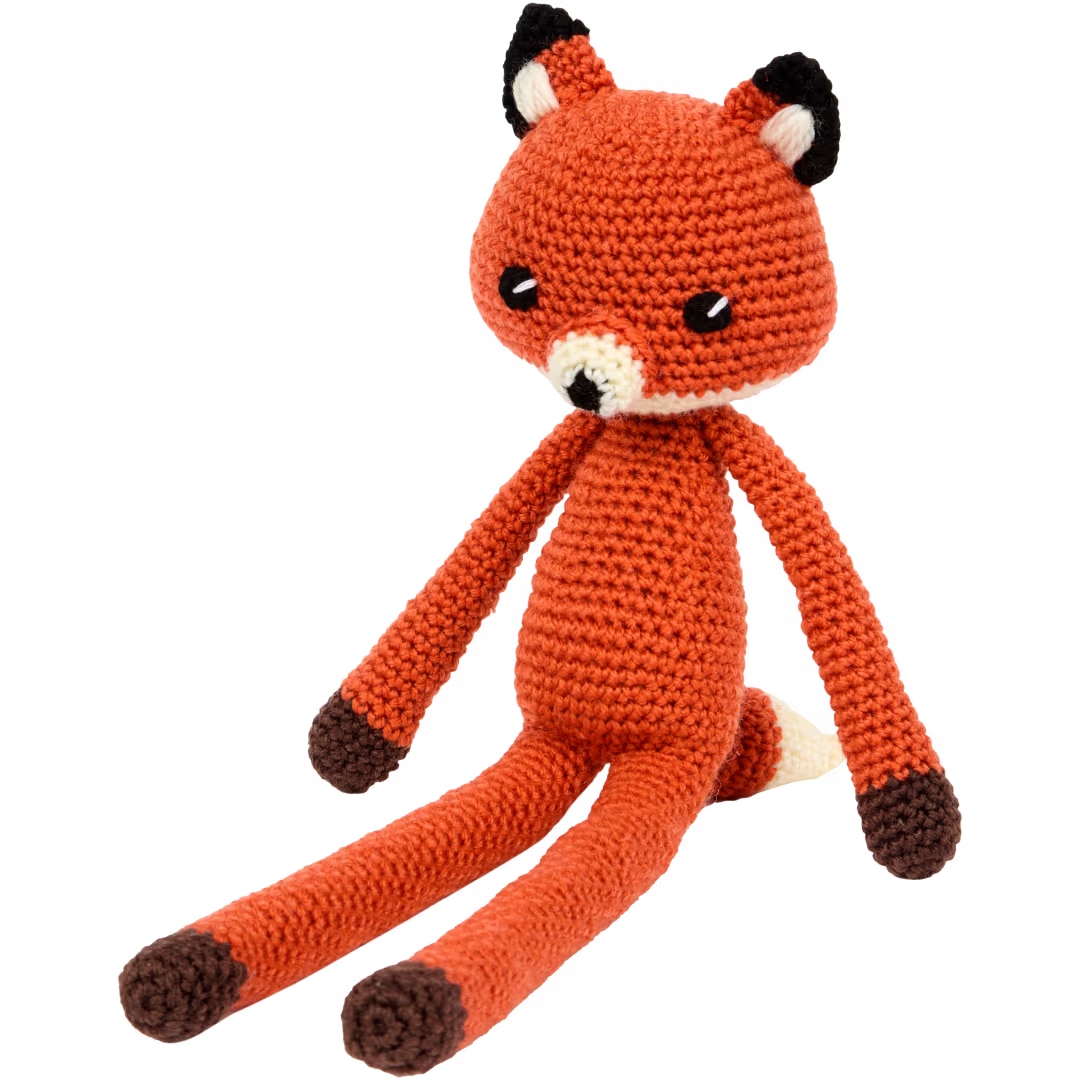 Set creativ de crosetat, Felix Vulpea, Kit complet DIY cu fire, croseta ...