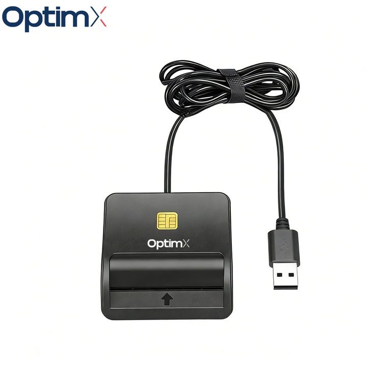 Cititor electronic OptimX Pro-SCR305 pentru carte de identitate ...