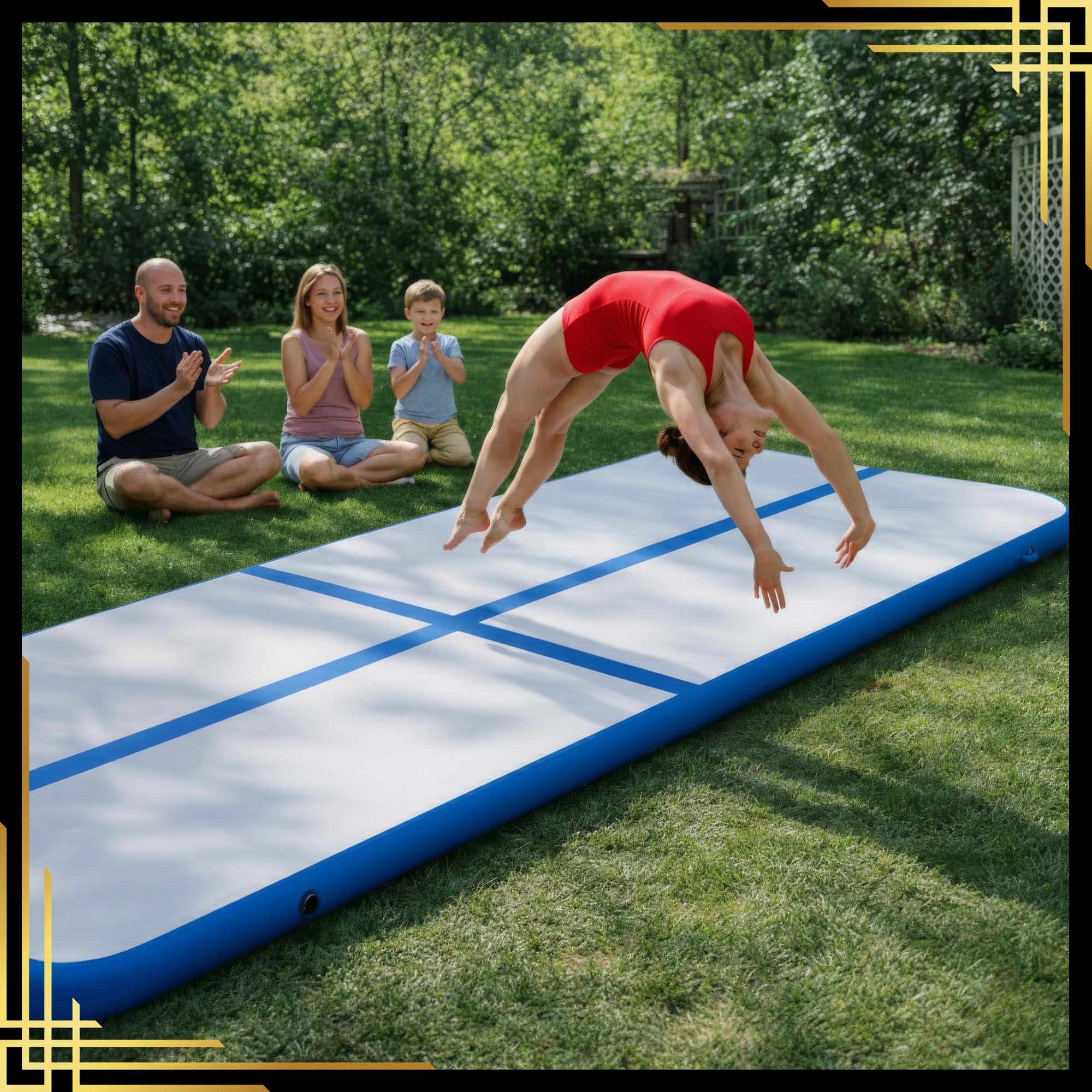 Saltea Gonflabila Gimnastica, Airtrack 5m pentru Acrobatii GALAXIA® 500 ...