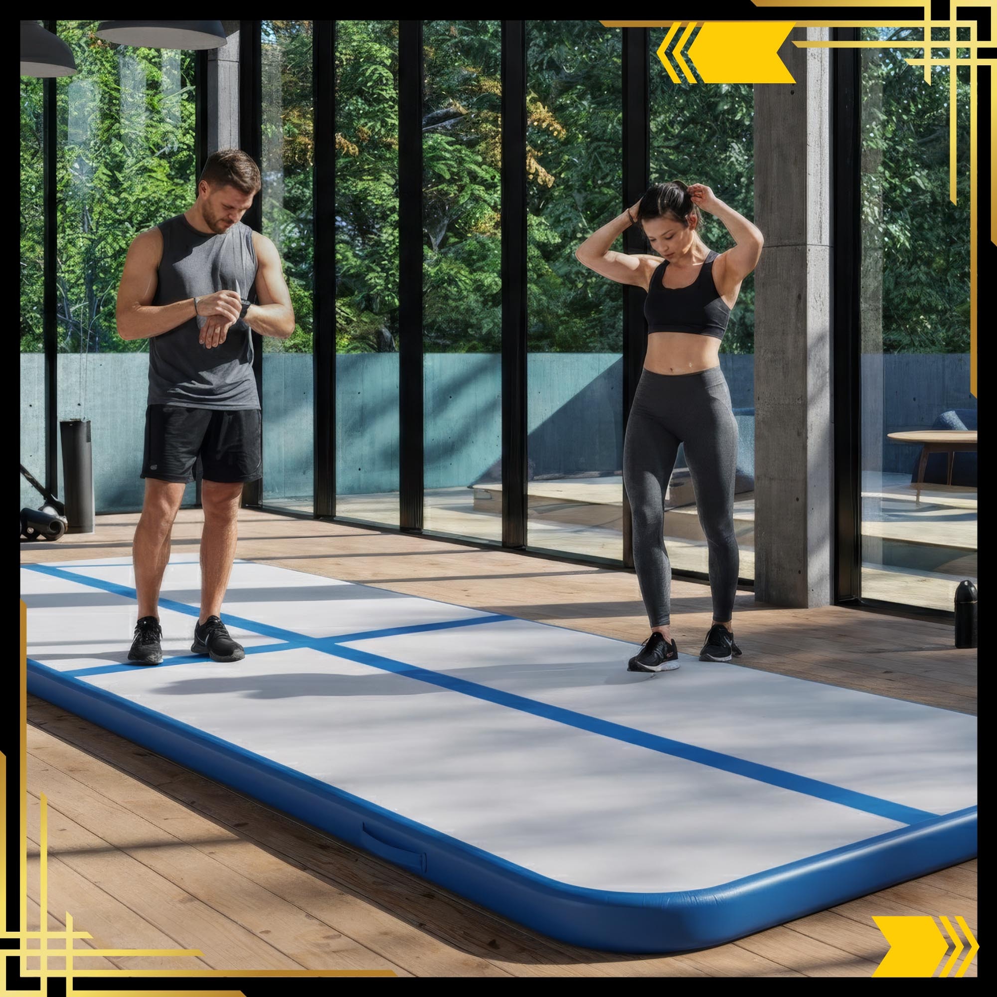 Saltea Gonflabila Gimnastica, Airtrack 5m pentru Acrobatii GALAXIA® 500 ...