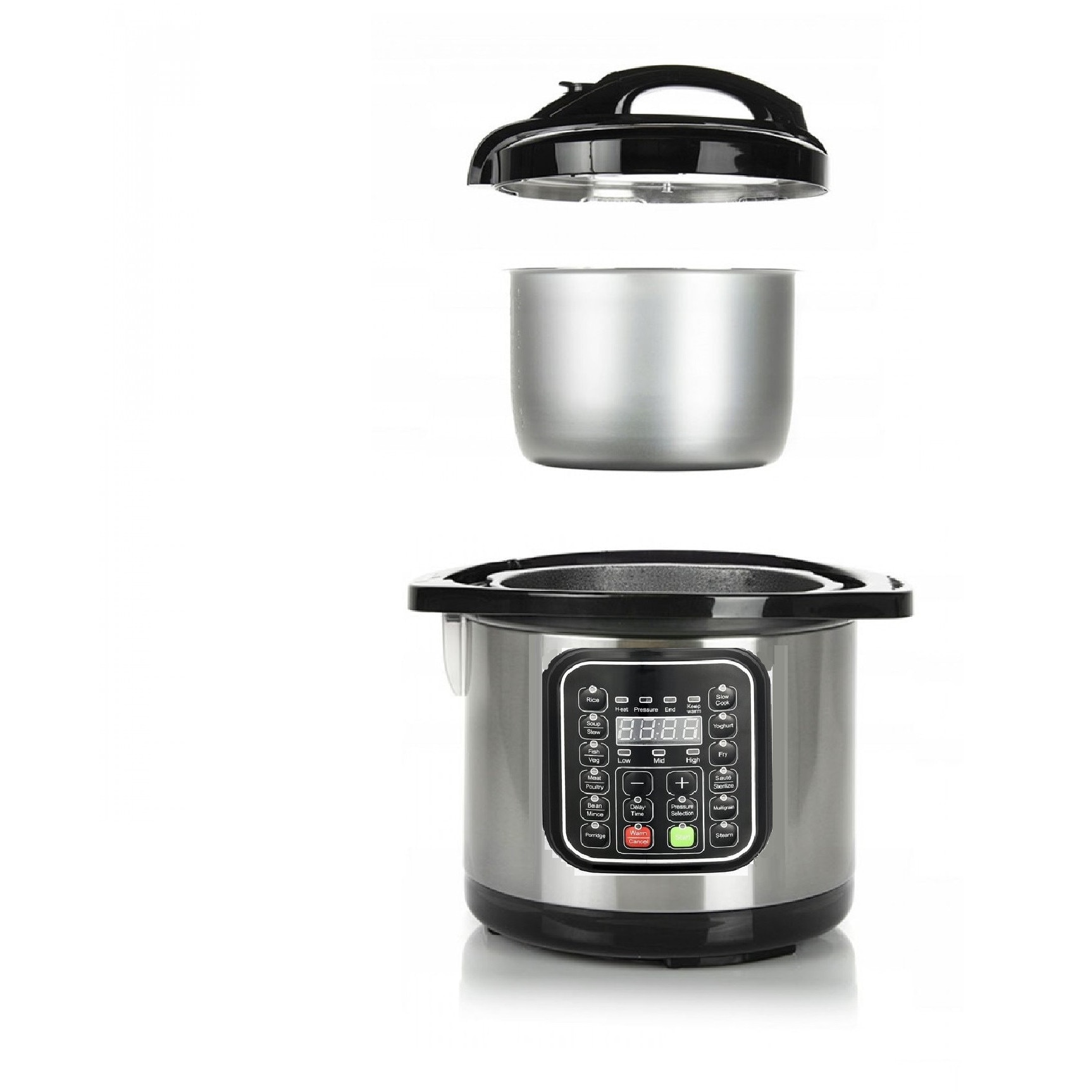Oala sub presiune electrica Multicooker ELITE EPC-81281, 1300W, 8L, 12 ...