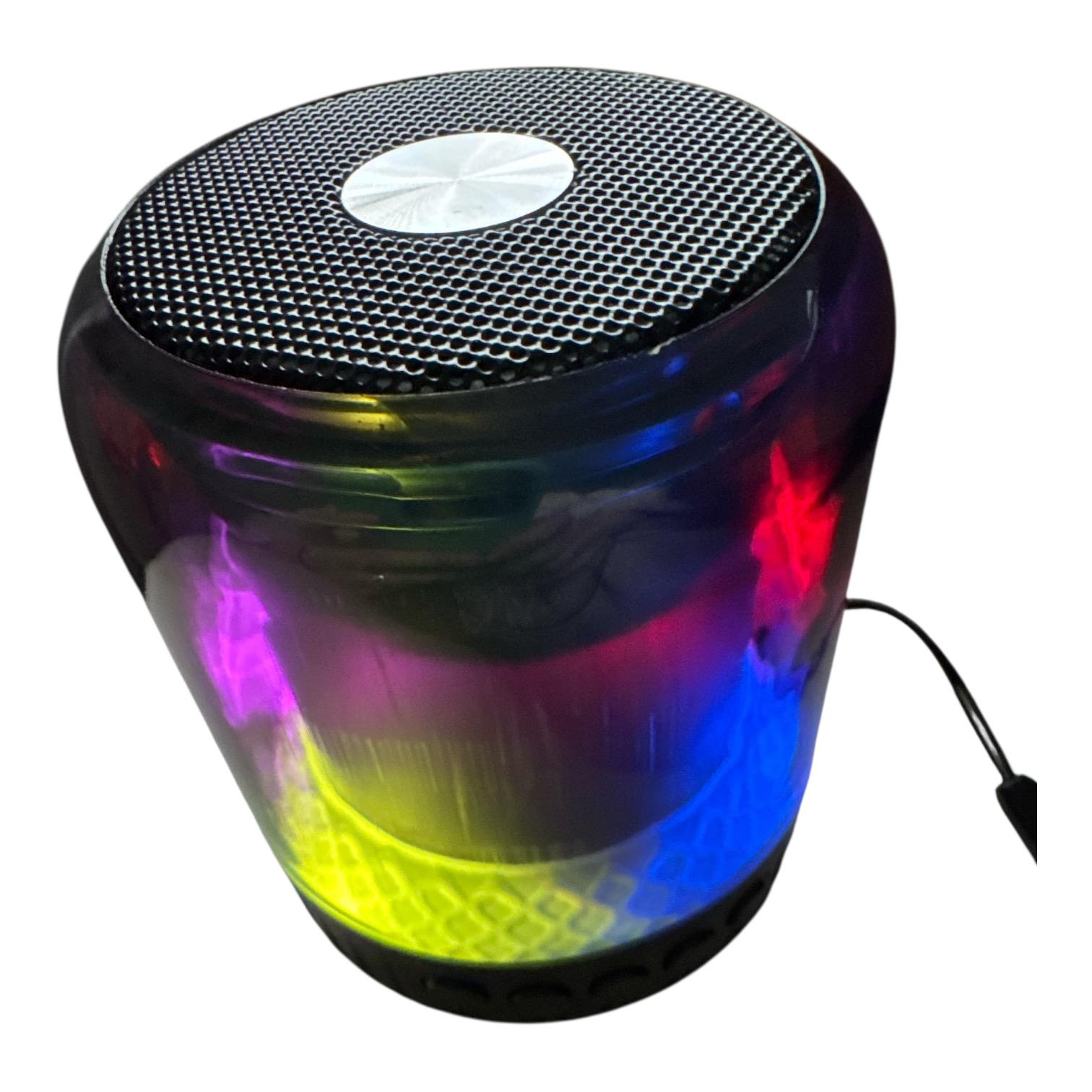 Mini Boxa Portabila RGB, 2.0, Wireless, Sunet Puternic, 9cm, Multicolor ...