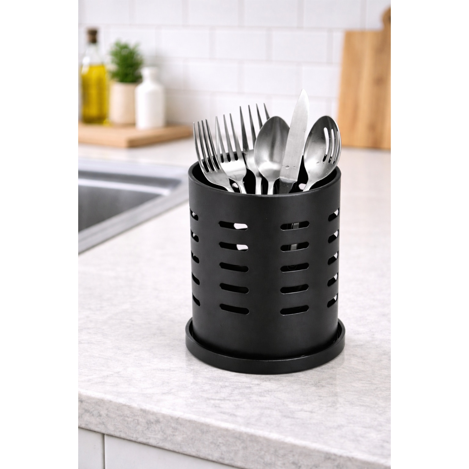 Organizator Tacamuri Bucatarie din Metal Antbro®, Suport Tacamuri Tip ...