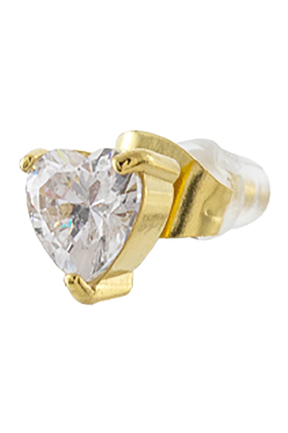 Loisir by Oxette, Cercei in forma de inima placati cu aur de 18K si ...
