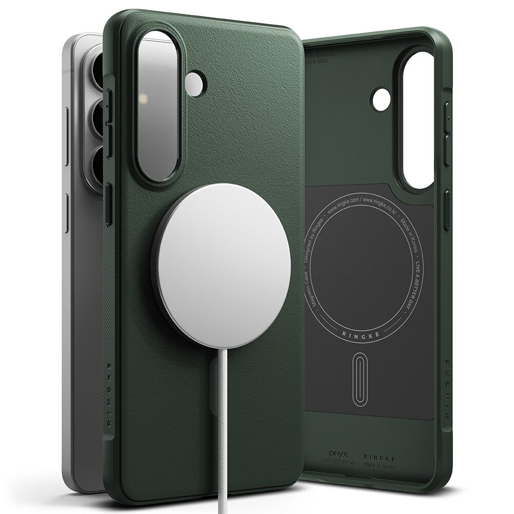 Husă Ringke Onyx, protecție antisoc, design slim, verde închis, pentru ...