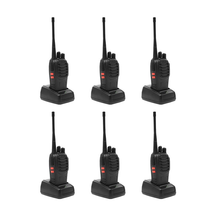 Statii radio, 16 canale, comunicare pe distante lungi, set de 6 bucati ...