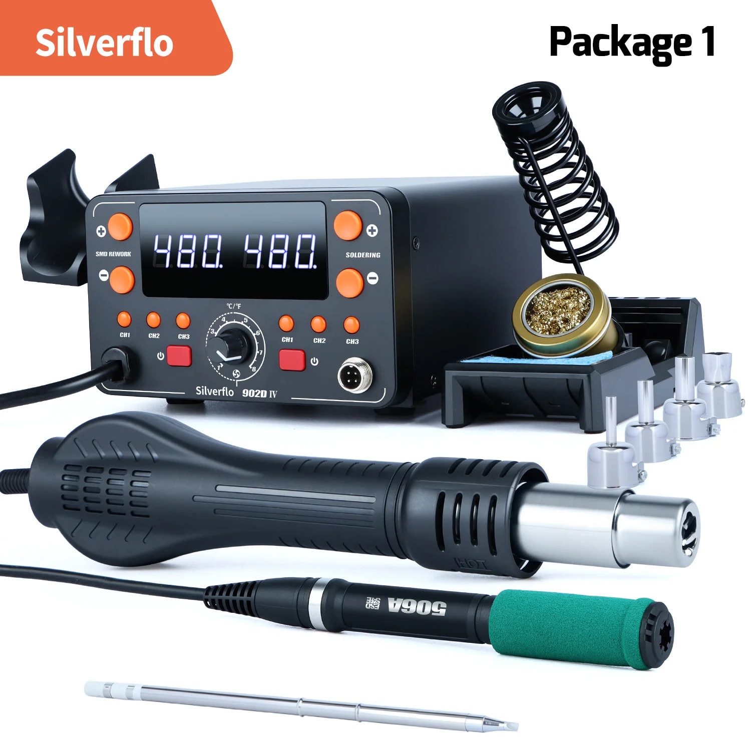 Statie de lipit, 1220VEU, incalzire rapida, calibrare digitala, 775W ...