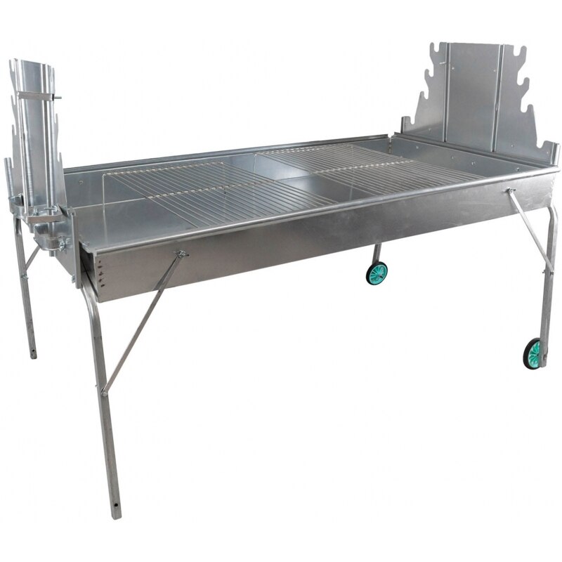 Gratar de gradina PSESTARIA ARNIOU DIPLE 1,45m, placi galvanizate, set ...