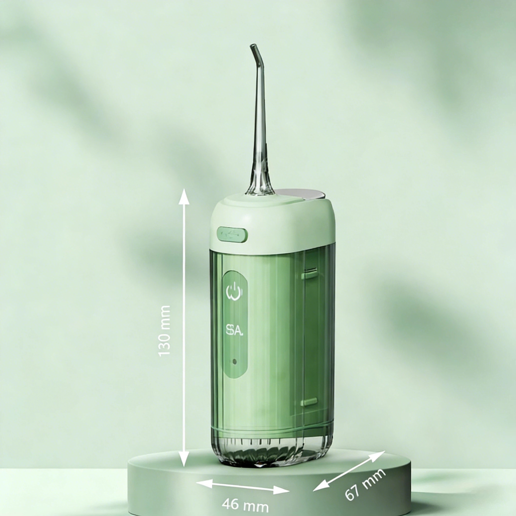 Irigator bucal portabil, 200ml, incarcare USB-C, alb - eMAG.ro