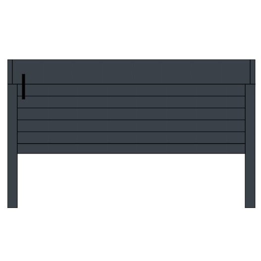 Usă de garaj rulou electric, aluminiu, 2800x2200mm, lamele 55mm, gri ...