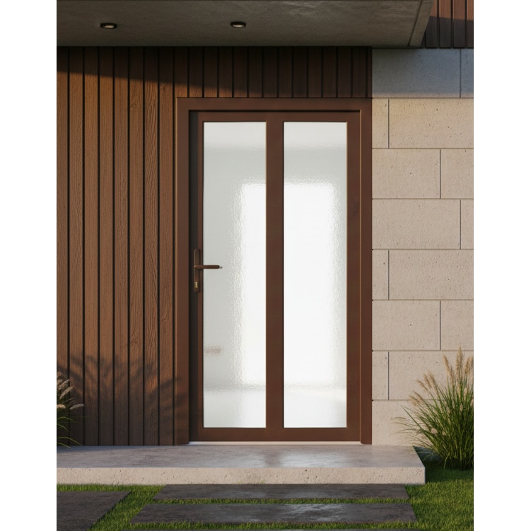 Usa de intrare (interior/exterior), Termopan/PVC, Long Glass, culoare ...