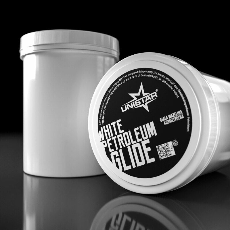 Vaselina cosmetica clasica alba, UNISTAR Glide, 1000g, pentru tatuaje ...