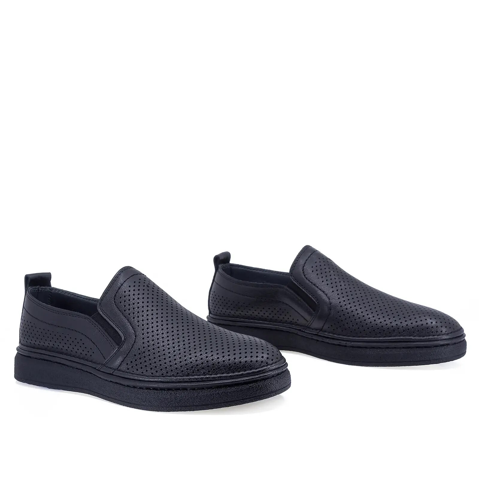 Pantofi barbati, Goretti, piele naturala, negru, 43 EU - eMAG.ro