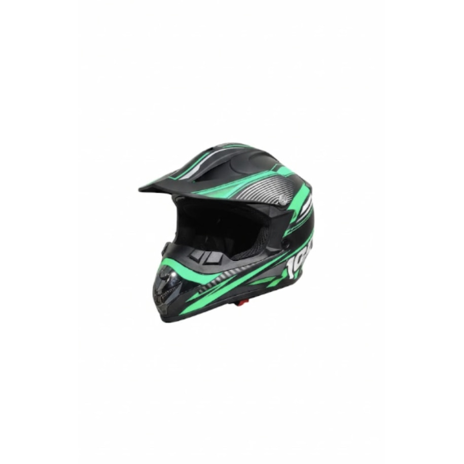 Casca Motocross, atv, Carbon – Sistem Flux de Aer Aerodinamic verde cu ...