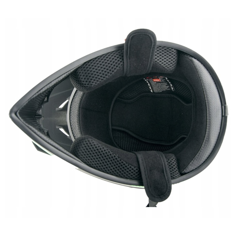 Casca Motocross, atv, Carbon – Sistem Flux de Aer Aerodinamic verde cu ...