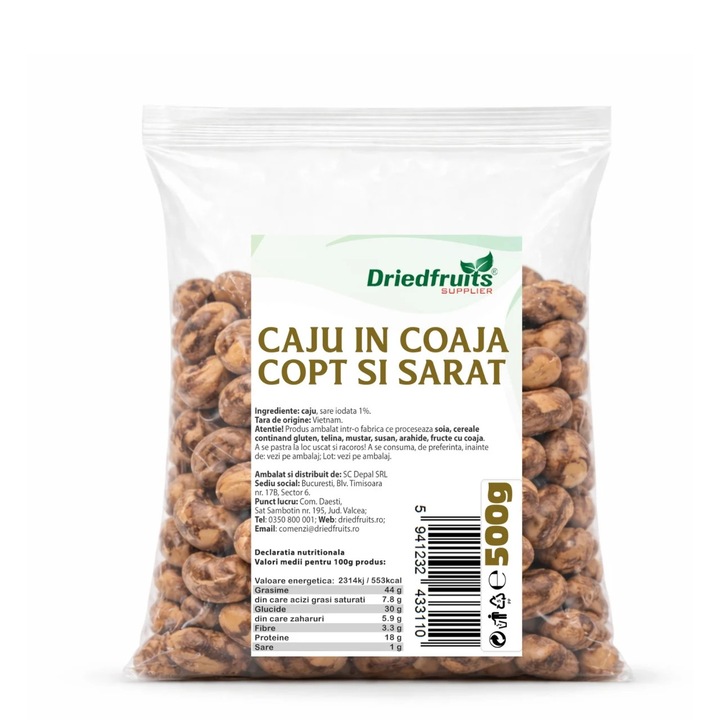 Caju copt si sarat, in coaja - 500 g - eMAG.ro