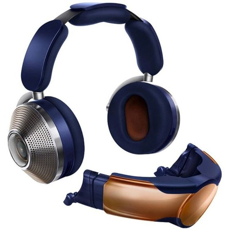 Casti over-ear Dyson Zone Absolute+, albastru inchis, cu cablu si ...
