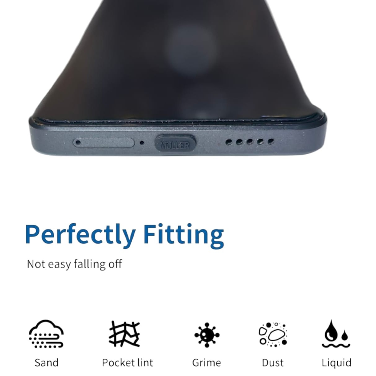 Dop Anti-praf Müller® pentru Port Type C, USB-C, compatibil cu Samsung ...