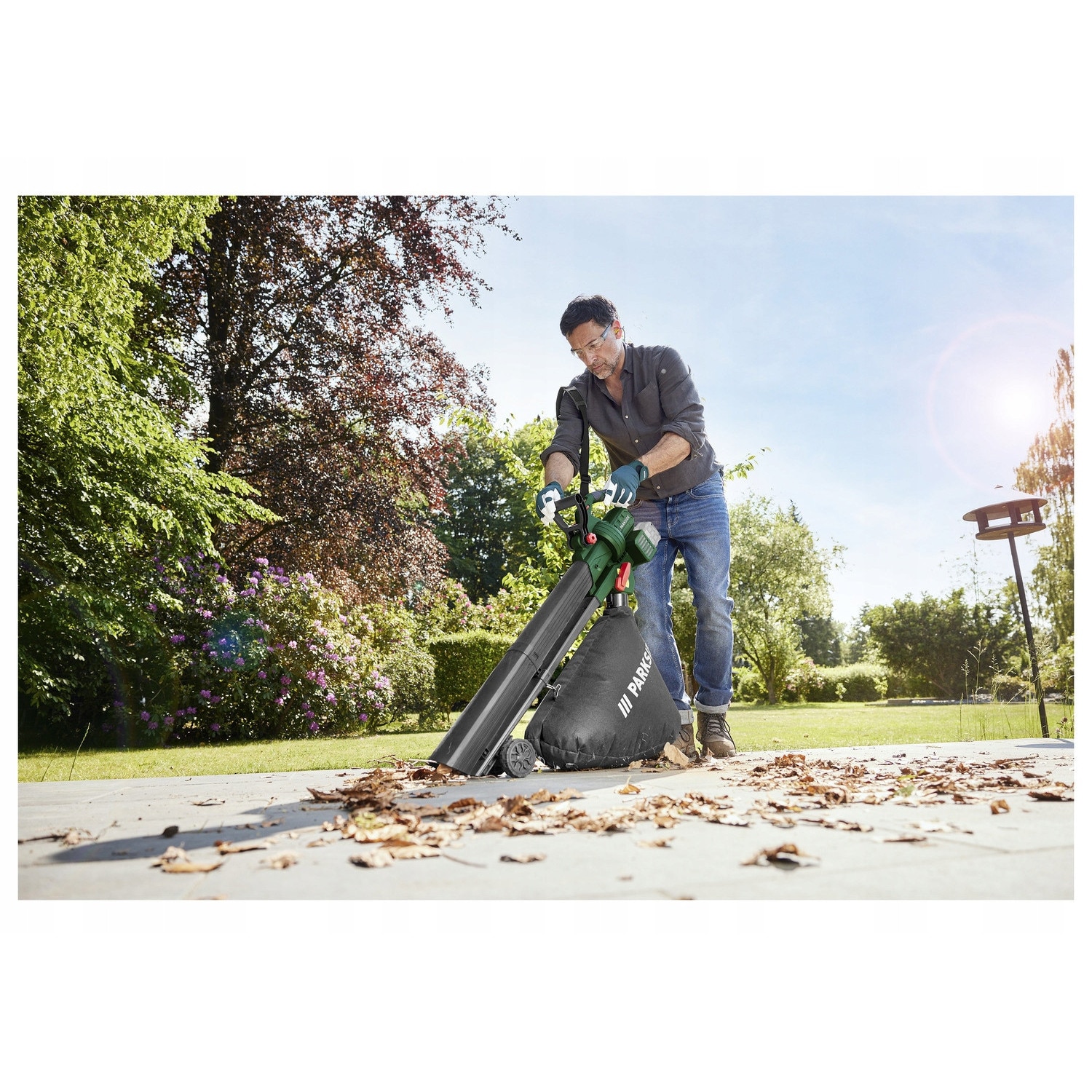 Aspirator si suflanta pentru frunze PARKSIDE 40 V, PLSBA 40-Li A1, 3 in ...