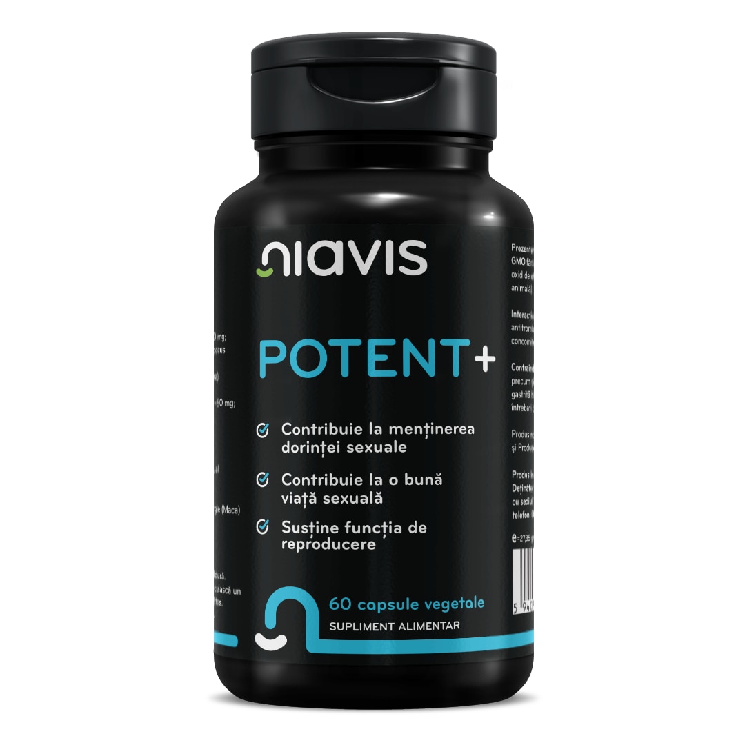 Potent Plus 60cps vegetale NIAVIS - eMAG.ro