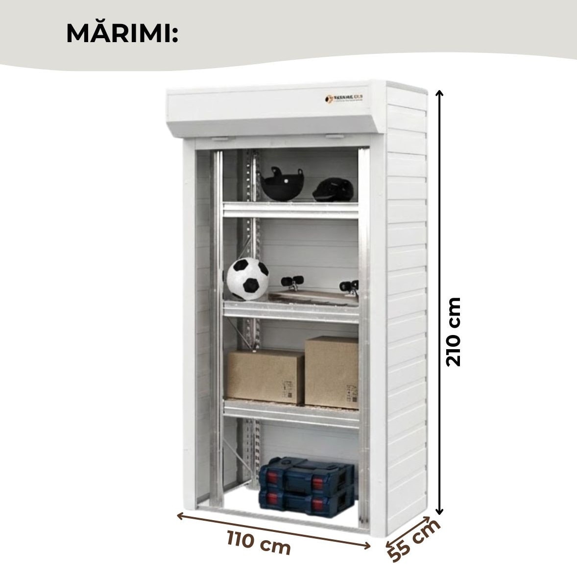Dulap depozitare balcon ParkingBox® BalconBox, Depozitare unelte ...