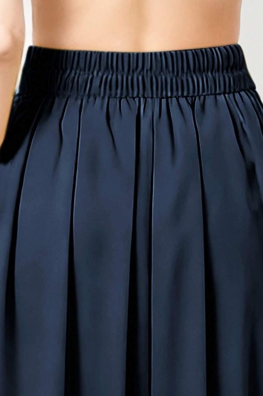 Fusta Dama, Maxi, Casual, Cu Buzunare Laterale, Albastru Marin, XL ...