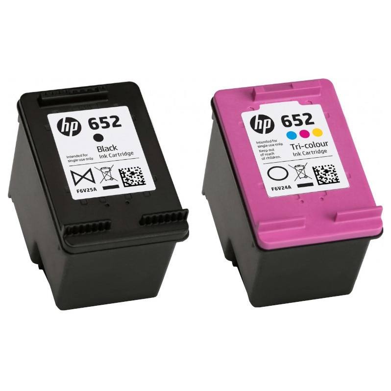 Set cartuse imprimanta HP 652, negru F6V25AE, color F6V24AE, 1x360 ...