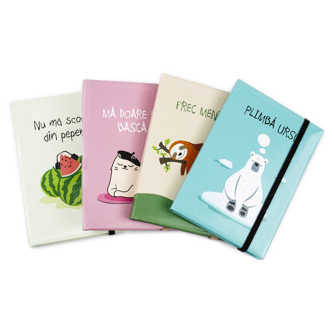 Agenda/Jurnal cu mesaje haioase, Optimus A6, Velin, Pana mea, 5 buc/set ...