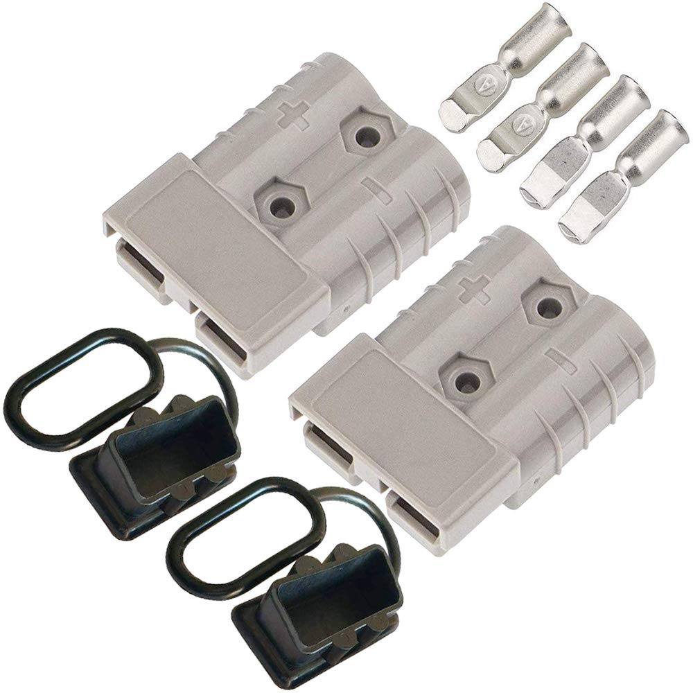 Conector baterie 600V 50A, polipropilena, gri, dimensiuni 19x11.5x2.4cm ...