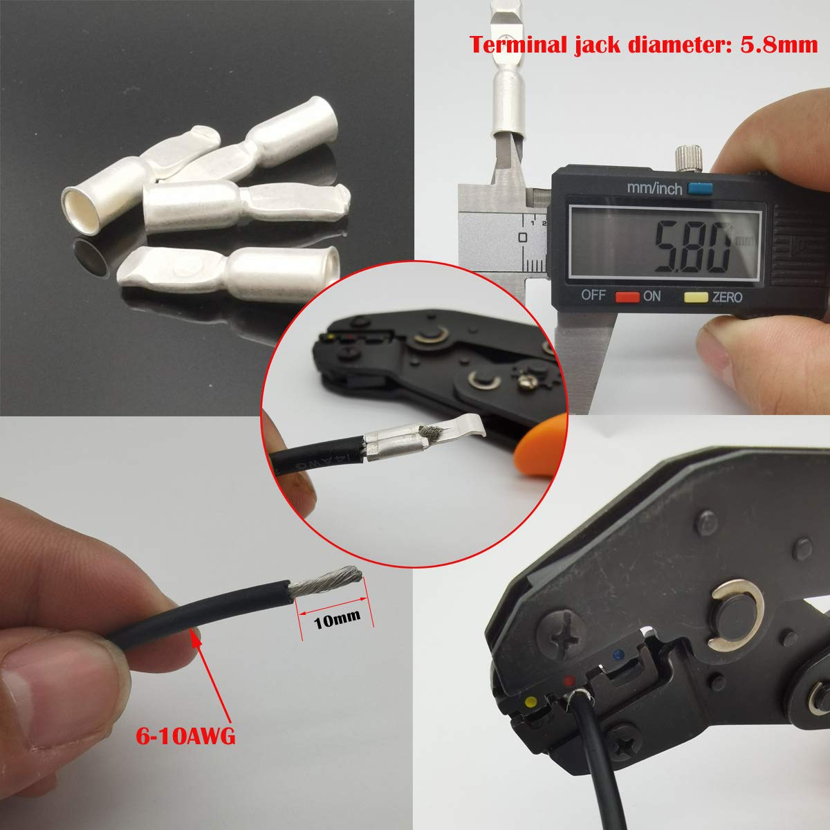 Conector baterie 600V 50A, polipropilena, gri, dimensiuni 19x11.5x2.4cm ...