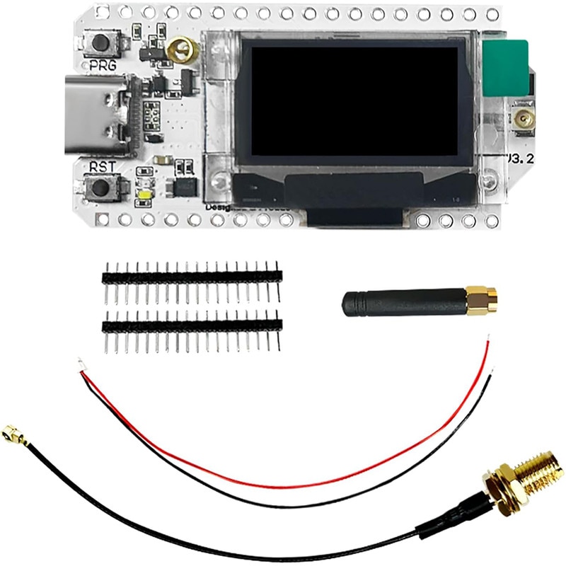 Модул за разработка WiFi LoRa 32 V3, Rqiurpn, ESP32-S3FN8, SX1262, OLED ...