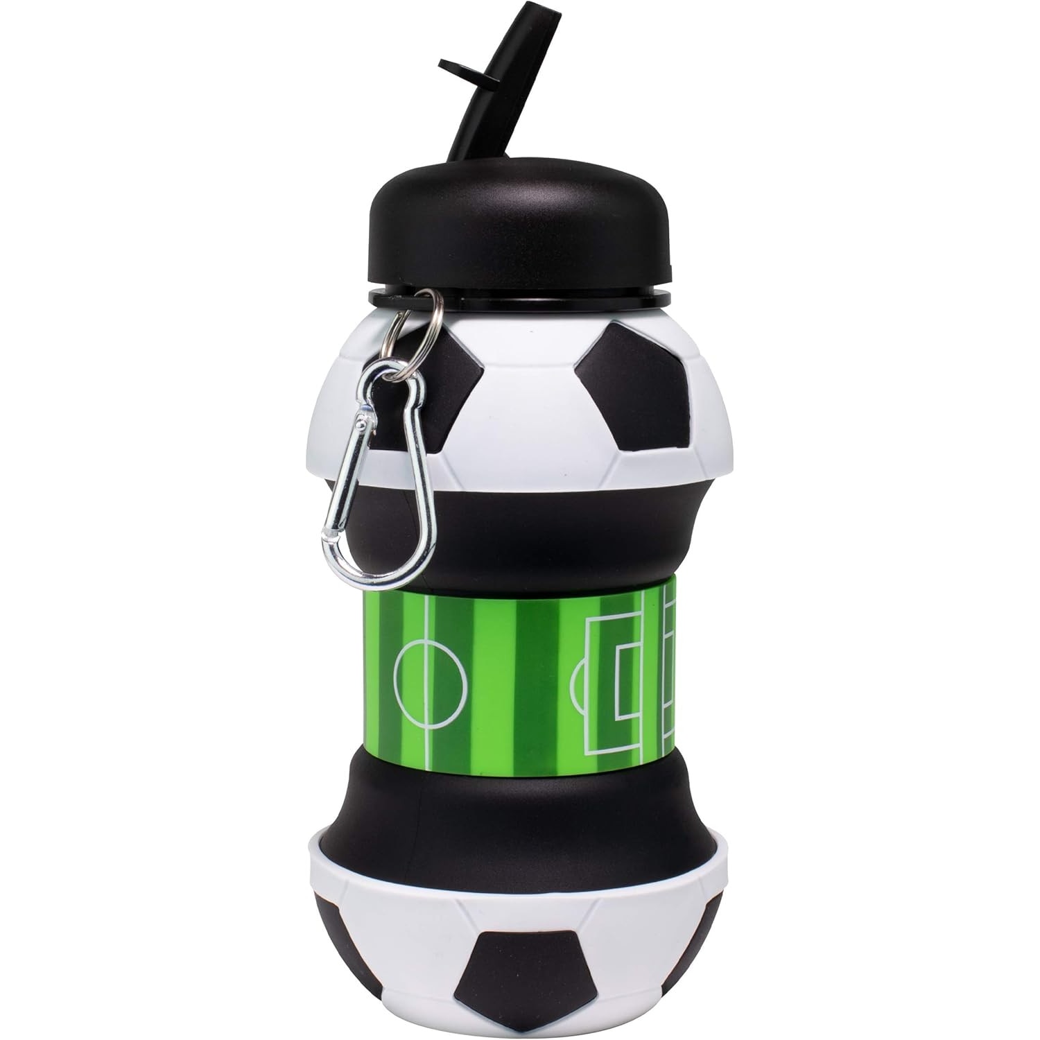 Sticla de apa pliabila pentru copii K, Model Fotbal, 550ml (18 oz ...