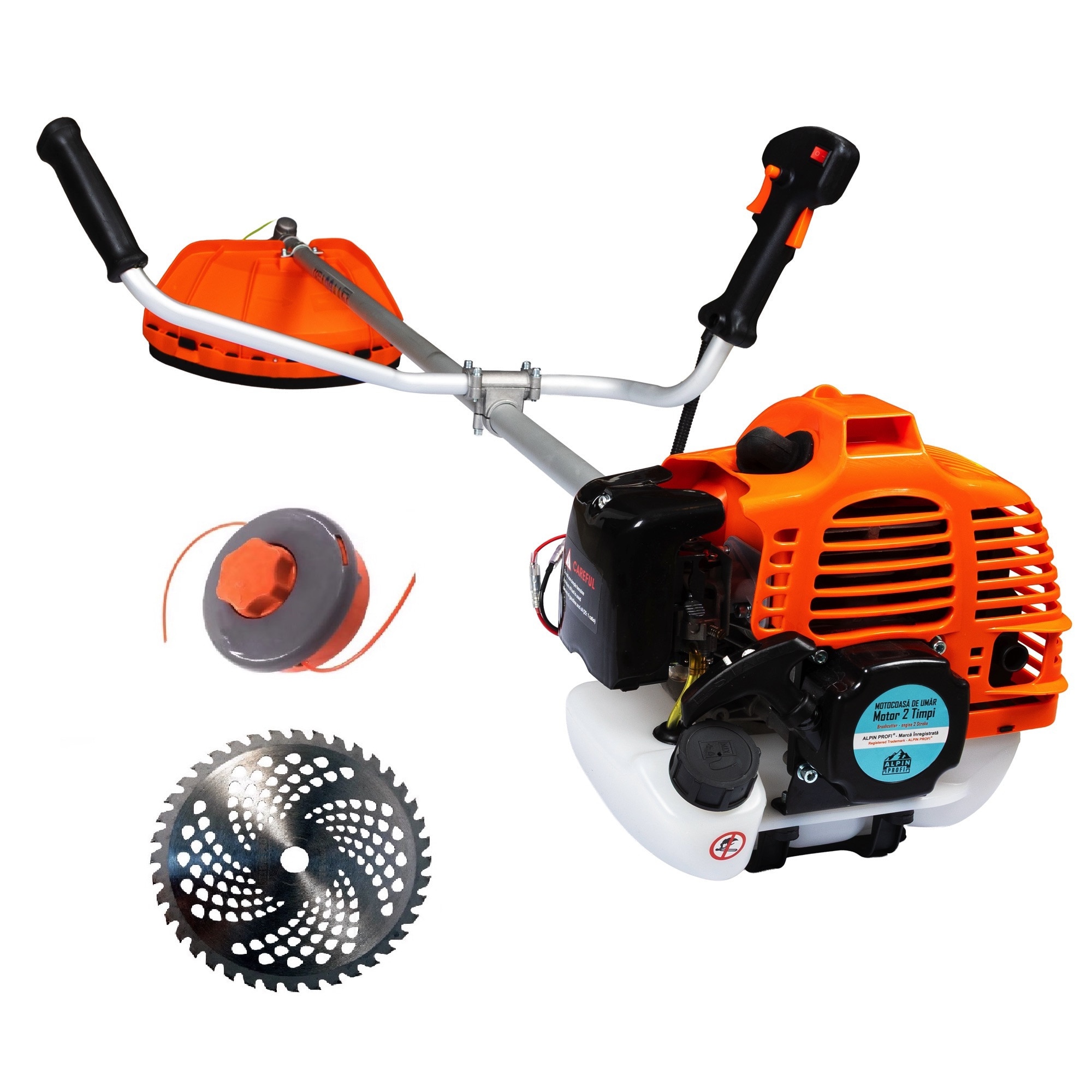 Motocoasa Alpin Profi AP-4680, 6.5CP, Extra Disc Vidia - eMAG.ro