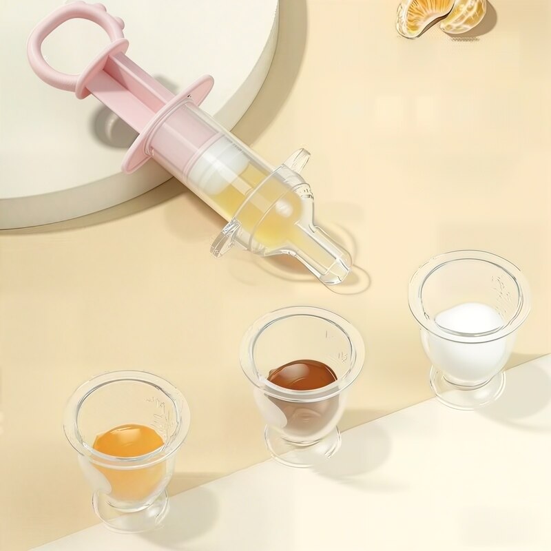 Set dozator medicamente pentru bebelusi, din silicon, seringa 10ml si ...