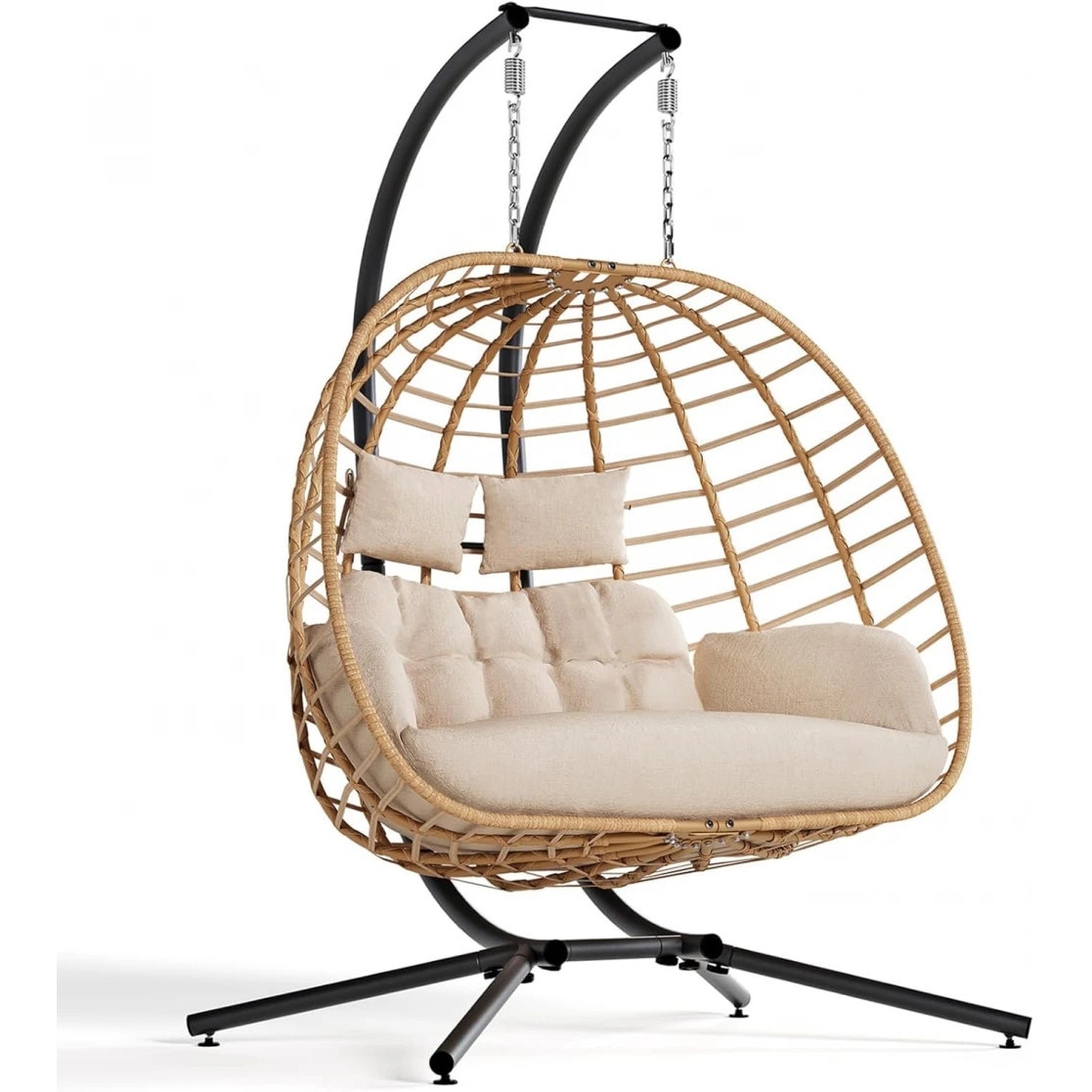 Leagan Tip Cuib Dublu Suspendat, TOPSCAUNE®, Balansoar pentru 2 ...