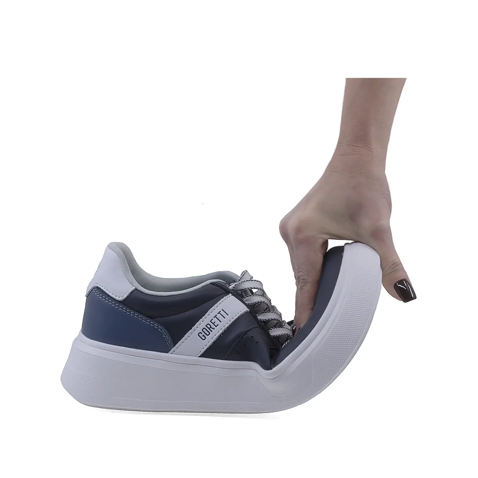 Pantofi barbati, Goretti, piele naturala, bleumarin, 40 EU - eMAG.ro
