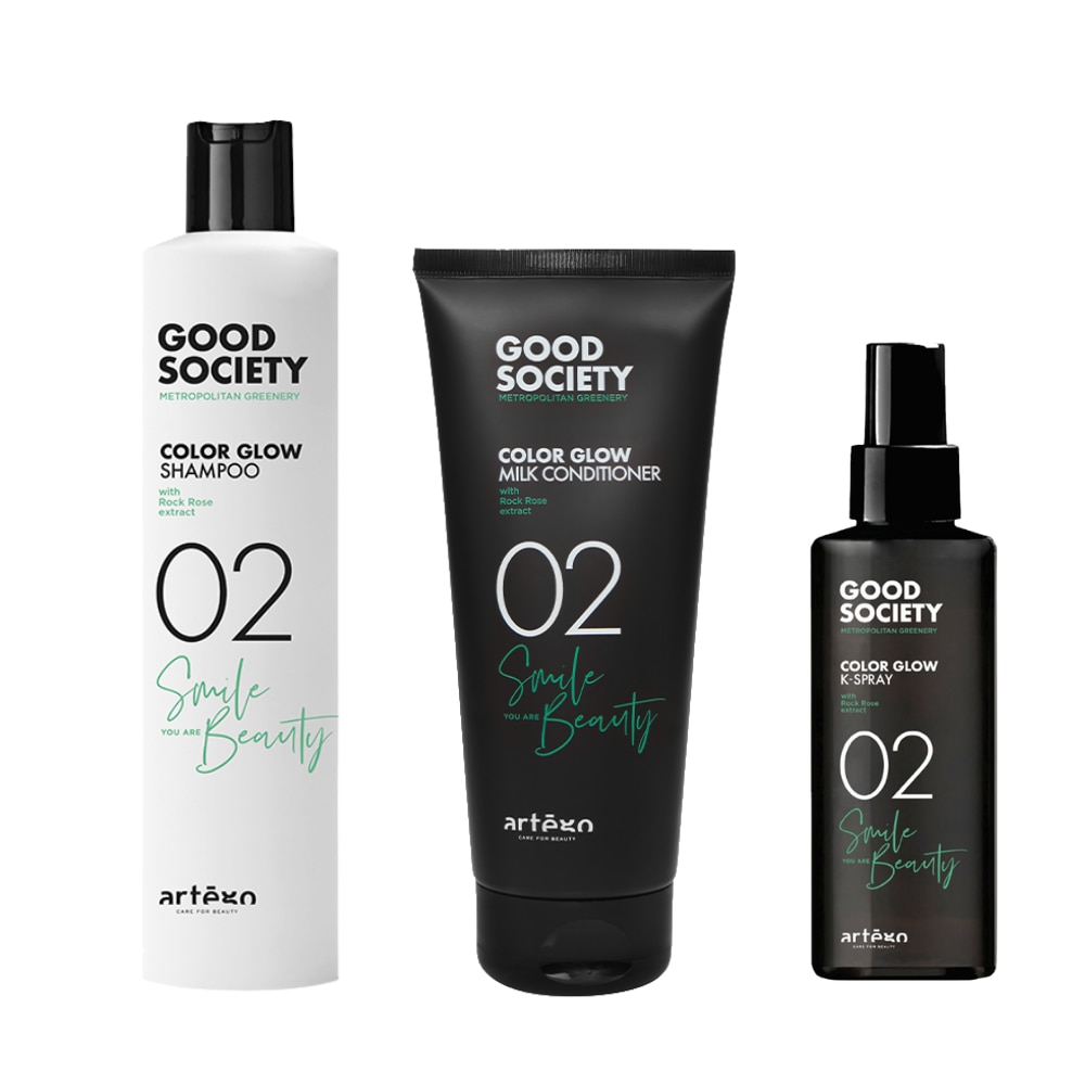 Set Profesional Artego Color Glow, Sampon 250 ml, Balsam 200 ml, Spray ...