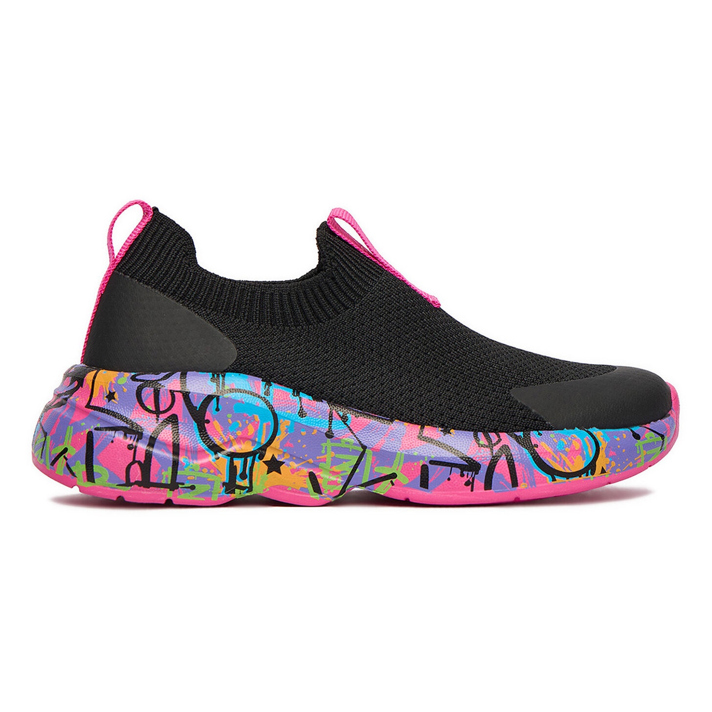 Pantofi sport copii, Jenny, material textil, negru, pentru alergare ...
