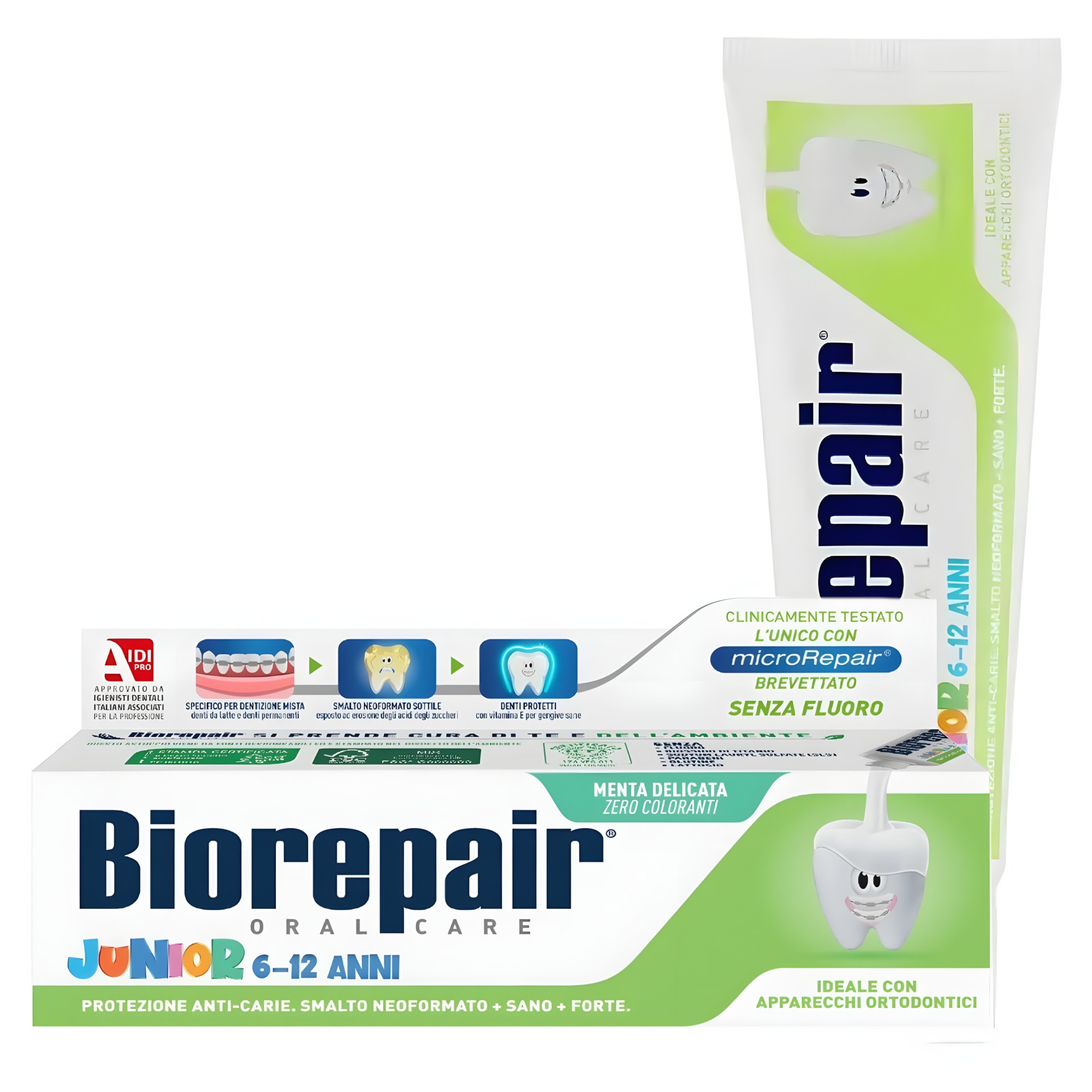 Set, Pasta de dinti BioRepair Junior pentru copii 6-12 ani, 4 x 75 ml ...