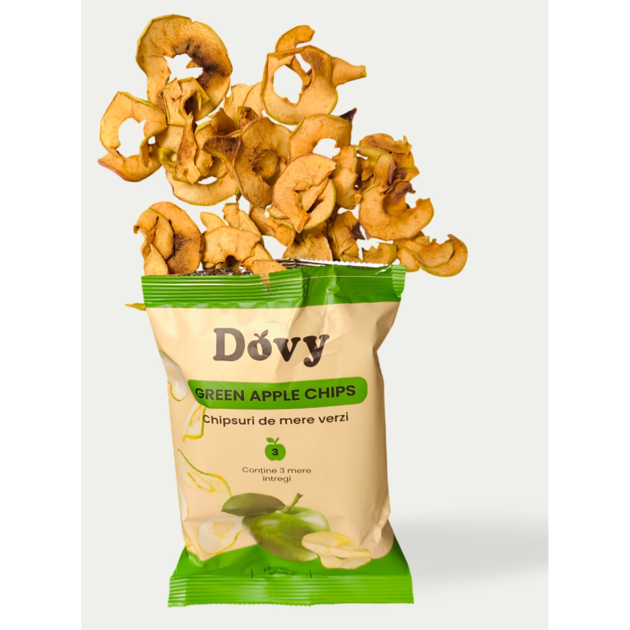 Chipsuri de mere verzi, Dovy, 50 g - eMAG.ro