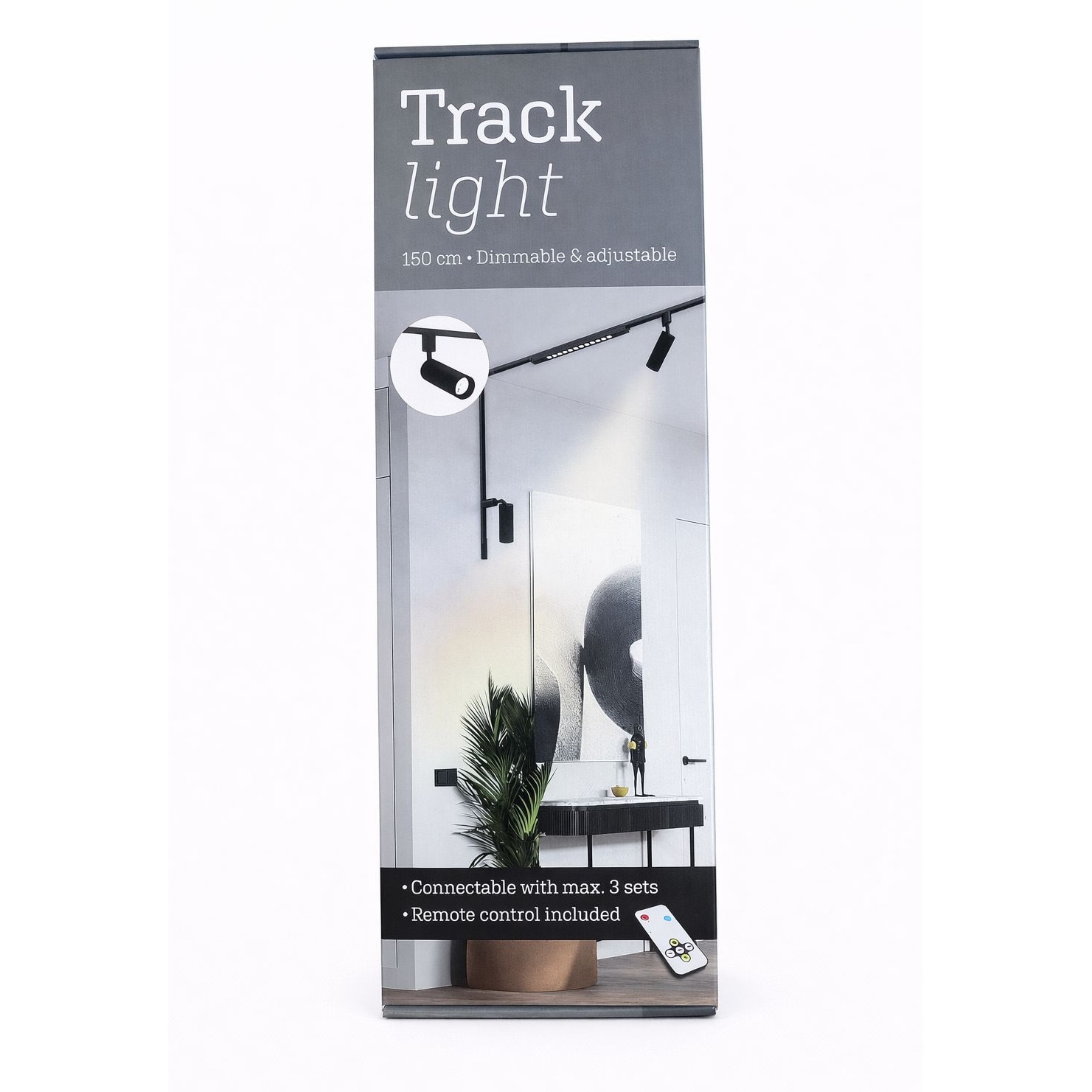 Sistem iluminare LED pe sina 150 cm, dimabil, reglabil, cu telecomanda ...