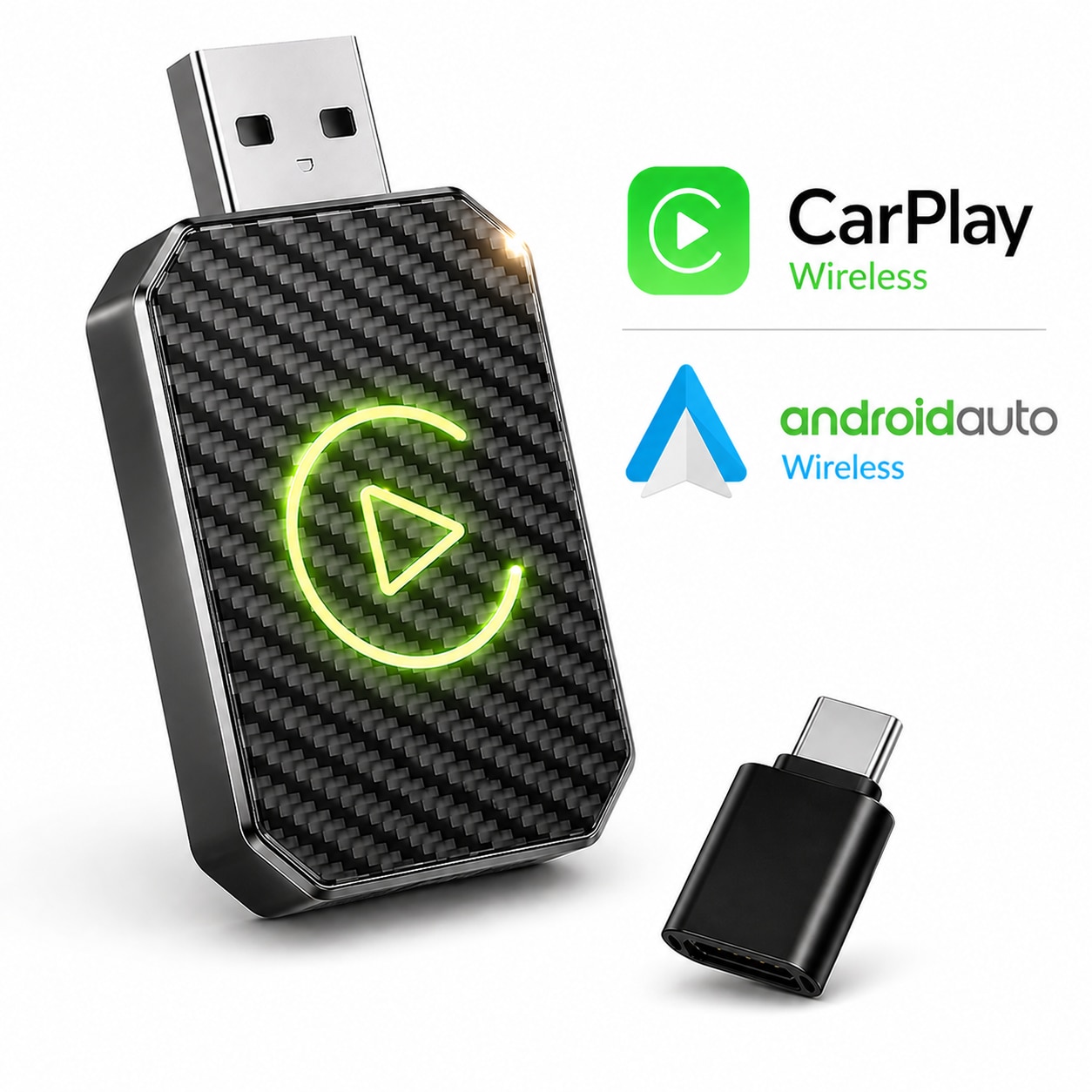 Adaptor CarPlay Wireless si Android Auto Wireless 2-in-1, Xrok ...